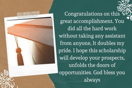 Congratulation Messages For Scholarship - Best Congratulation Messages
