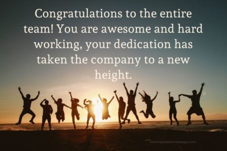 Congratulation Messages For Team Members - Best Congratulation Messages