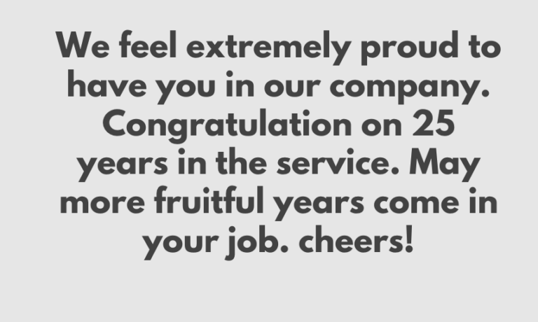 Long Service Congratulations Messages - Best Congratulation Messages