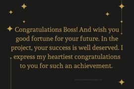 Congratulations To Boss For Achievement - Best Congratulation Messages