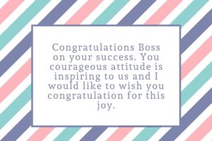 Congratulations To Boss For Achievement - Best Congratulation Messages