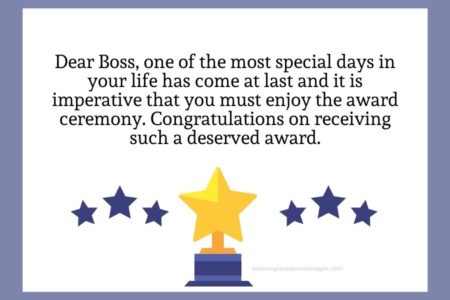 Congratulations To Boss For Achievement - Best Congratulation Messages