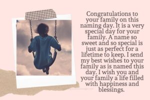 Congratulation Messages On Naming Ceremony - Best Congratulation Messages