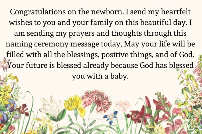 Congratulation Messages On Naming Ceremony - Best Congratulation Messages