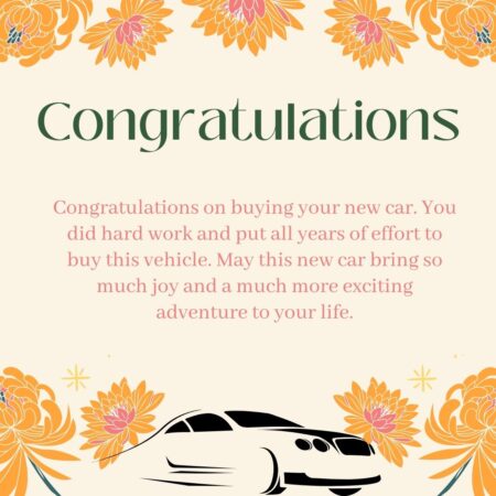 Congratulation messages for a new car - Best Congratulation Messages