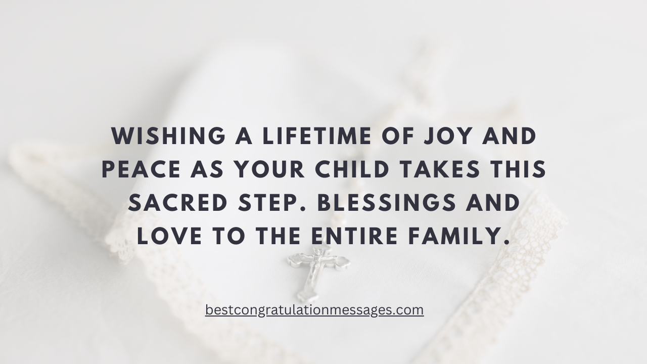 Baptism or Christening : Heartfelt Congratulatory Messages For ...