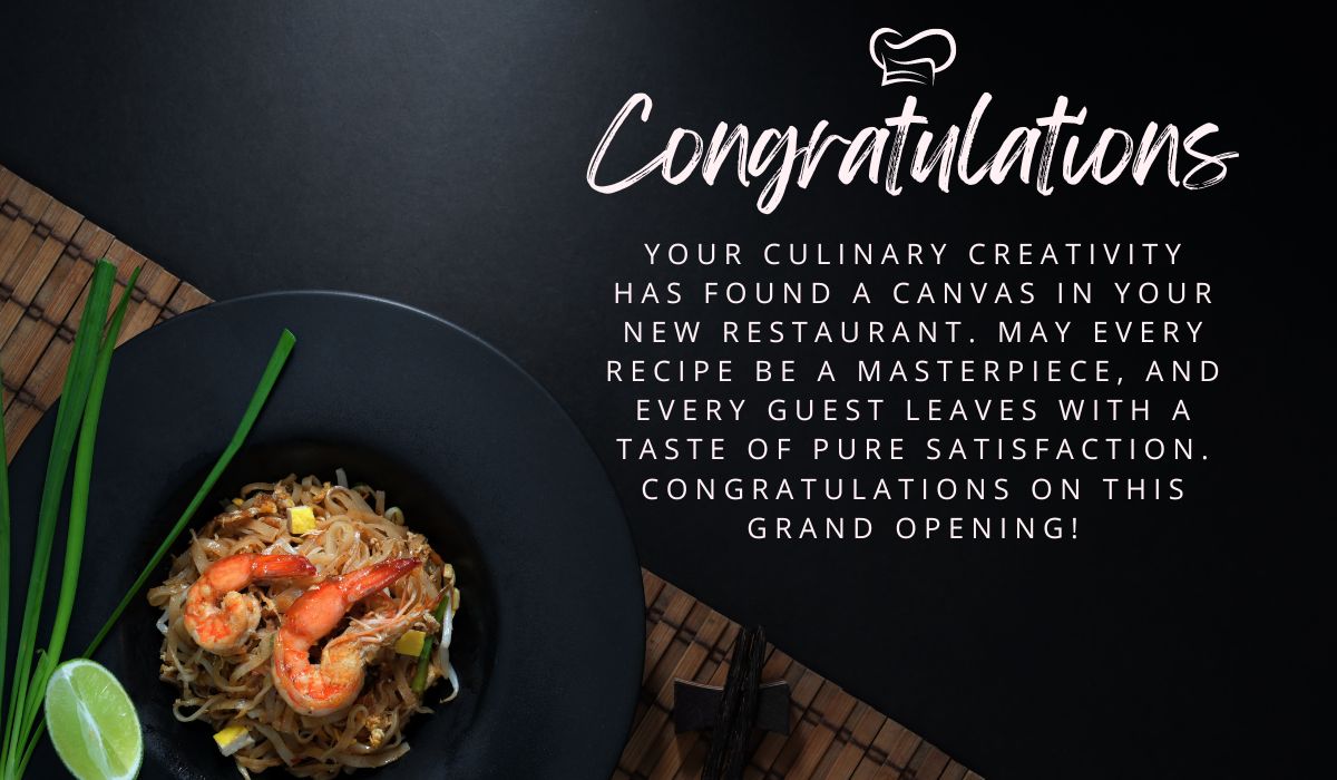 40+ Congratulations Messages for New Restaurant Opening - Best ...