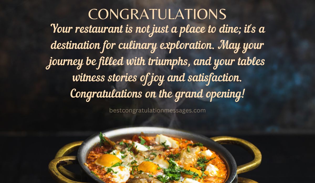 40+ Congratulations Messages for New Restaurant Opening - Best ...