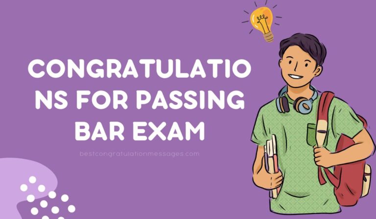 Congratulations Message For Passing Bar Exam - Best Congratulation Messages