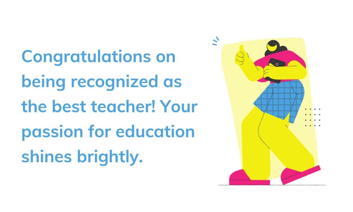 Congratulations Messages for Best Teacher Award - Best Congratulation ...